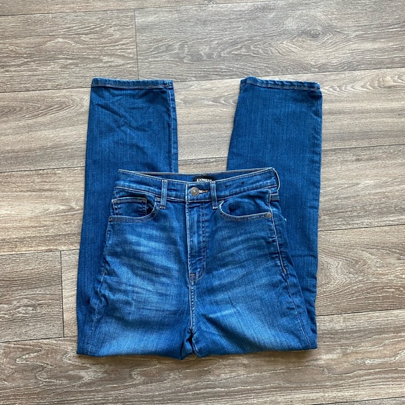Express | Jeans | Straight Cut Super High Rise Jeans | Poshmark